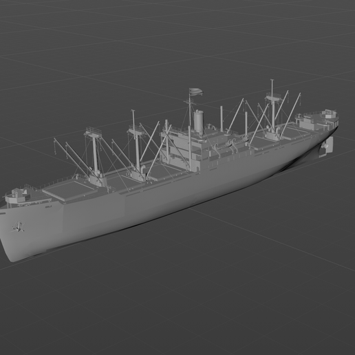 ️ 3D model material of the American "Victory Cargo" transport ship・ OBJ ...