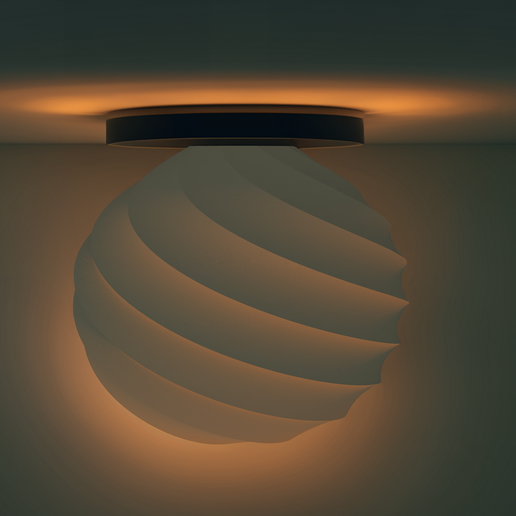 🔦 Swirl Lamp・ STL File for 3D printing・Cults