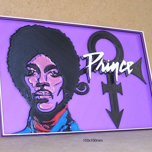 STL file Prince, singer, musician, songwriter, guitarist, drummer ...