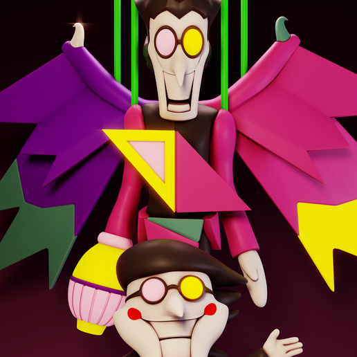 ♂️ Spamton | Deltarune・ 3D File for ・Cults