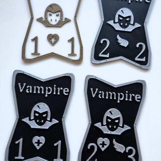 🧛 Vampire Tokens・ STL File for 3D printing・Cults
