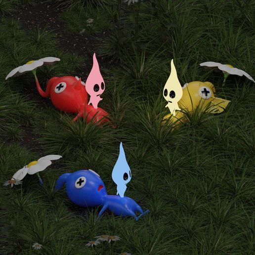 🌿 49 Pikmin models (ultimate bundle)・ 3D File for 3D printing・Cults