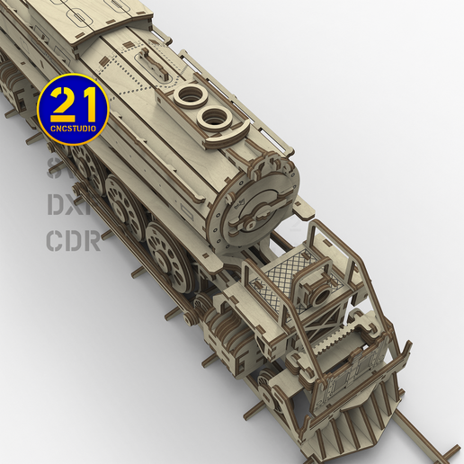 👦 Union Pacific Big Boy - Advanced Locomotive Model | Laser Cut Files ...