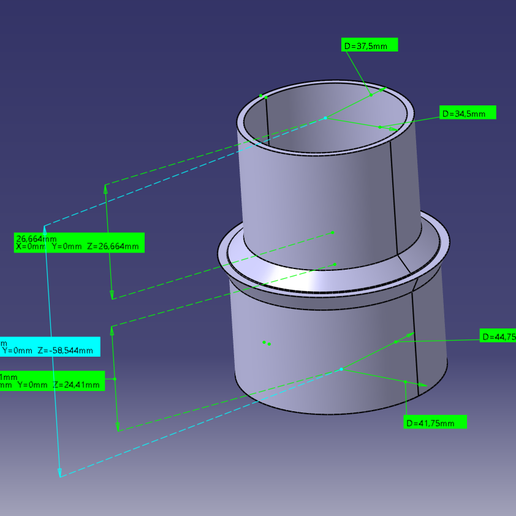 STL file Connecting / adapter vacuum cleaner hoses ⚙️ ・3D printing idea ...