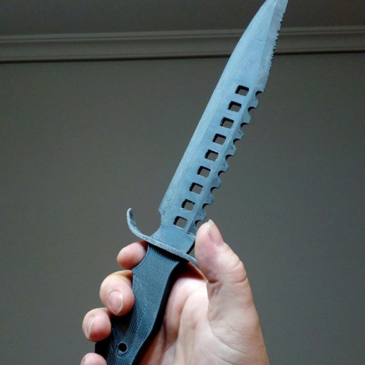 STL file Negan knife 🔪 ・Template to download and 3D print・Cults