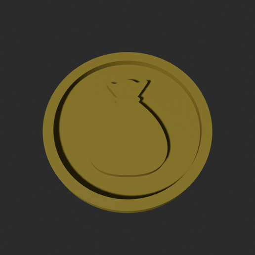 💰 Money Bag Disc – 3D Printable Game Token・ 3D File for 3D printing・Cults