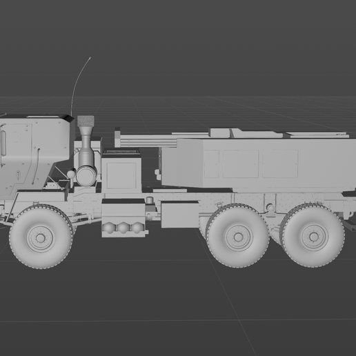 🚀 Digital model of the US M142 HIMARS self-propelled rocket launcher ...