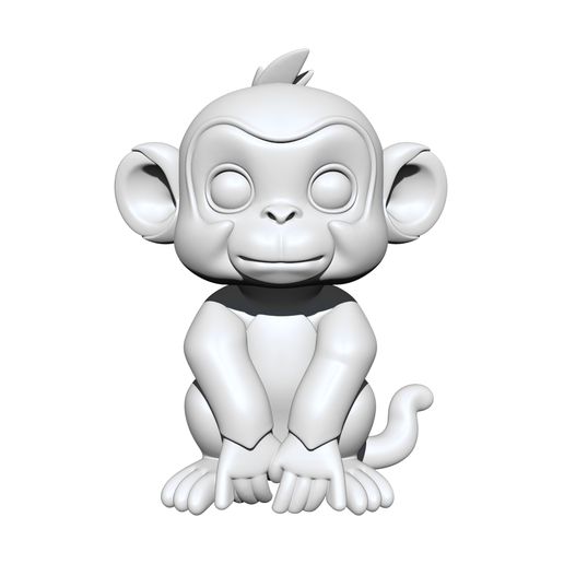 🐒 Monkey・ STL File for 3D printing・Cults