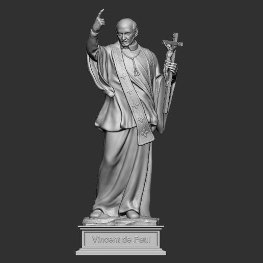 🎨 Vincent de Paul 3D print model・ STL File for 3D printing・Cults