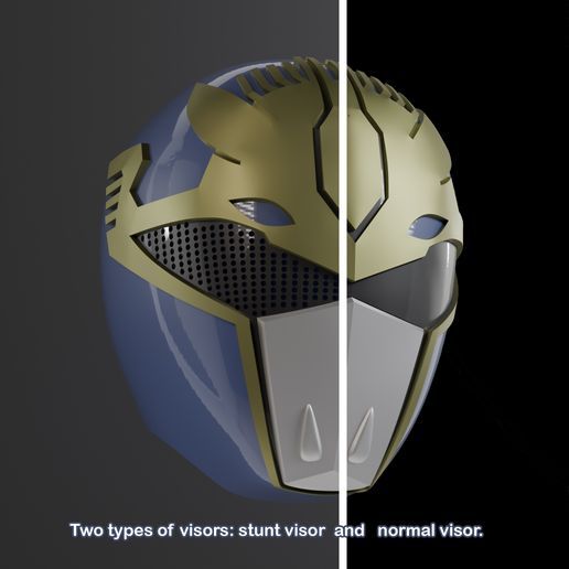 🪖 TenmaRanger Blue Helmet – Dairanger Sentai / Power Rangers Custom 3D ...