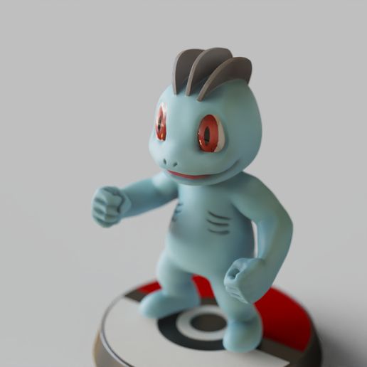 Archivo STL Machop - FAN ART - FIGURA POKÉMON -POKEMON・Objeto imprimible en 3D para descargar・Cults