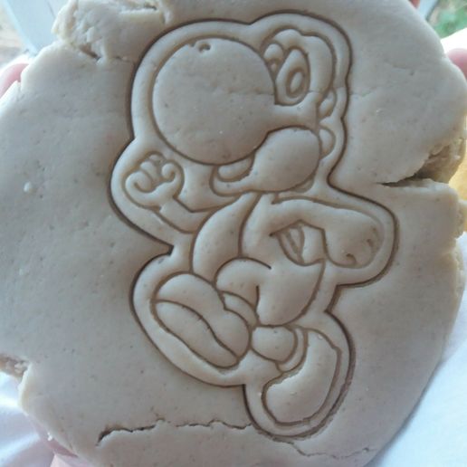 STL file Yoshi Mario Cookies Cutter and stamp 🍪 ・3D printing template ...