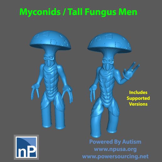 Free 3D file Fungus / Mushroom Men 🍄 ・Design to download and 3D print・Cults