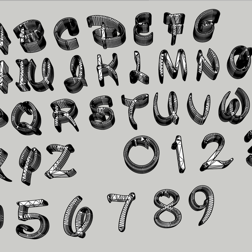 STL file Alphabet Disney Cake Design Cookie Decoration 🍰 ・3D printing ...