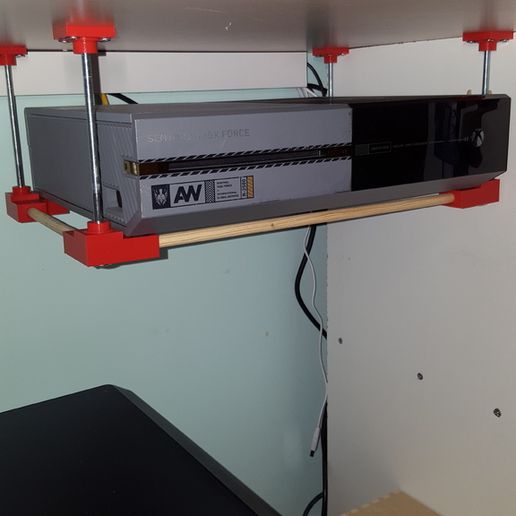 Free 3D file Xbox One Under Table brackets 🎮 ・3D print model to ...