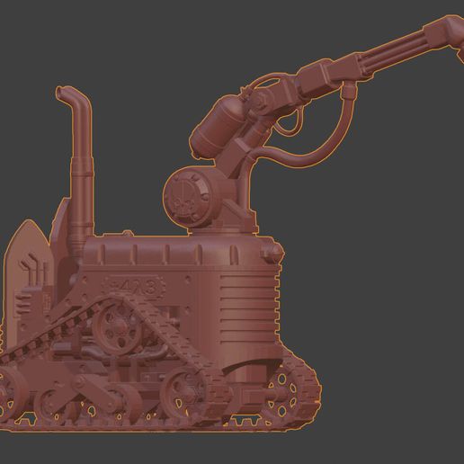 🏗️ 32mm Gothic Sci-Fi Industrial Machines・ 3D File for 3D printing・Cults