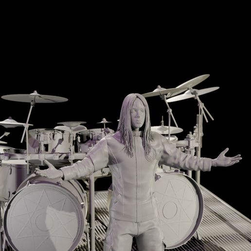 drum set wallpaper 3d