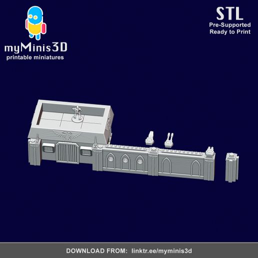 🎲 Sci-fi Modular Armed Bunker Terrain | 3D print model・ STL File for 3D ...