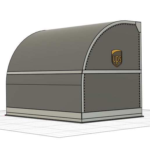 🛩️ UPS company airplane container for airport. Scale 1:10・ STL File for ...