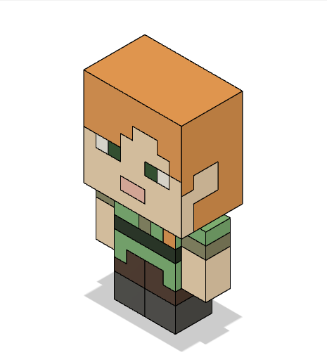 STL file Mini alex minecraft 👩 (3MF)・3D print model to download・Cults