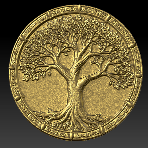 STL file Relief of the Tree of Life 🌳 ・3D printable model to download・Cults