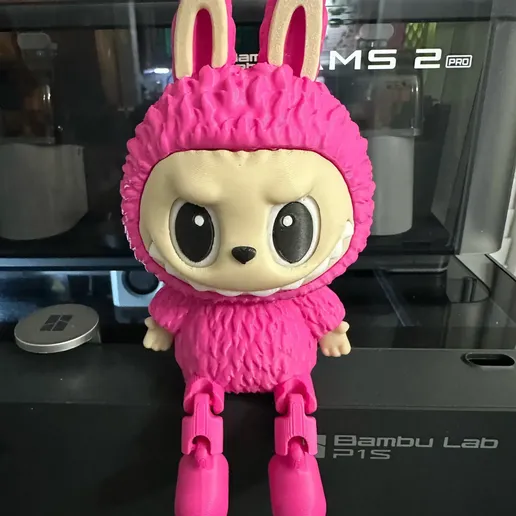 👾 Labubu articulated legs NO AMS multipart・ STL File for 3D printing・Cults