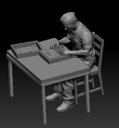 🌆 ENIGMA MACHINE OPERATOR WW2・ STL File for 3D printing・Cults