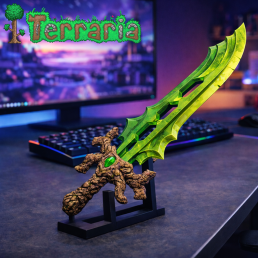 🗡️ Terraria Terra Blade Pixelart Sword - Figura de arma de jogo de arte ...