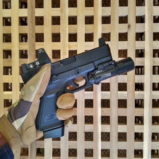 3D print Sight with red dot (RMR) mount for Glock (airsoft) • made with ...