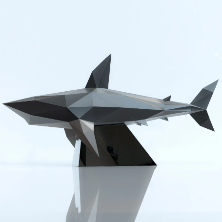 3d shark template