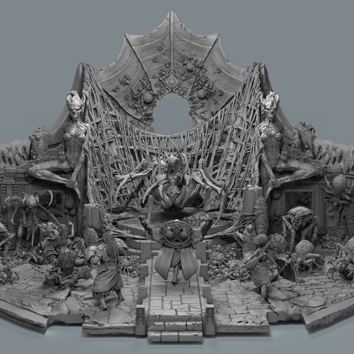 🕷️ BUNDLE#07 - SPIDER QUEEN LAIR・ 3D File for 3D printing・Cults