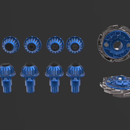 ️ Beyblade X - Victory Valkyrie Kit (Rachet And Bit)・ 3MF File for 3D ...