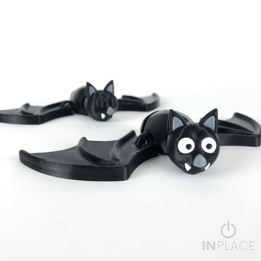 🦇 Cute Bat Articulated・ STL File for 3D printing・Cults