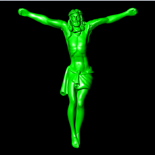 ️ God jesus Pendant - 3D print model・ STL File for 3D printing・Cults