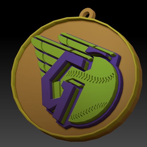 🗝️ MLB Cleveland Guardians keychain Badge Printable and renderable・ 3D ...