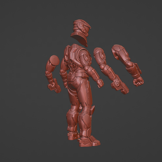 STL file Noble 6 Base Model - Multi Pose 1 - Halo Reach Miniature 😇 ・3D ...
