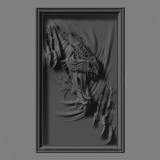 🐉 Raptor・ STL File for 3D printing and CNC machining - Laser cutting・Cults