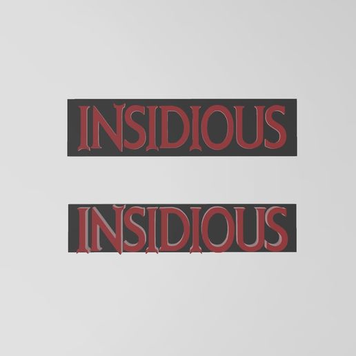 🪞 INSIDIOUS LOGO・ STL File for 3D printing and CNC machining - Laser ...