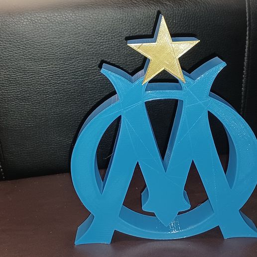 STL-Datei logo olympique de marseille herunterladen • 3D-druckbare Vorlage ・ Cults