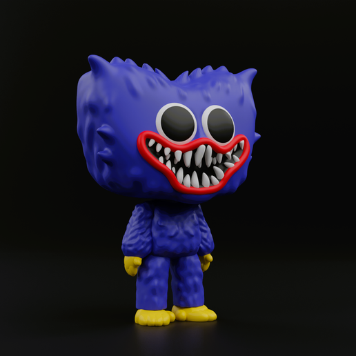 🎃 huggy wuggy funko pop from the poppy playtime・ STL File for 3D ...