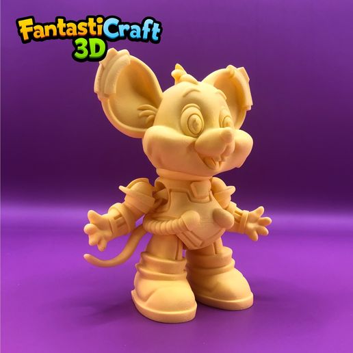 🛰 FANTASTICRAFT3D - Space Mouse Mousetronaught - flexi model for fdm 3d ...