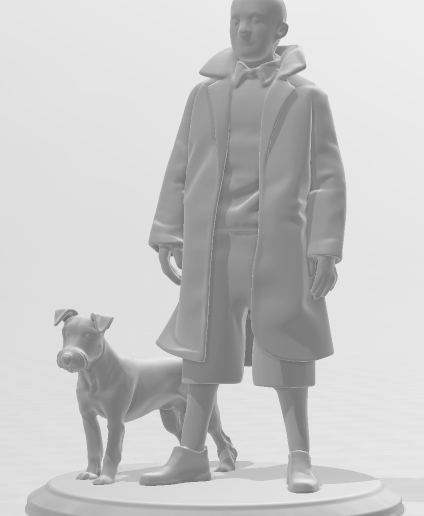 👾 tintin and milou realism・ STL File for 3D printing・Cults