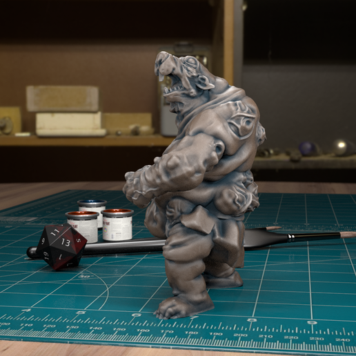 🐀 Plague Rat Ogre [Pre-Supported]・ 3D File for 3D printing・Cults