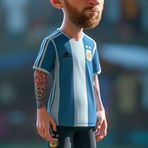 ⚽ Soccer Legend Mini - Stylized Football Player・ 3D File for 3D ...
