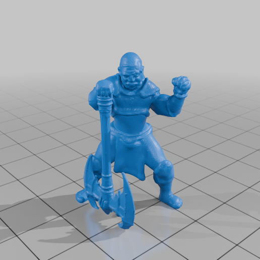 👽 Giant/Goliath Fighter 32mm/40mm (DND / TTRPG)・Free 3D File for ・Cults