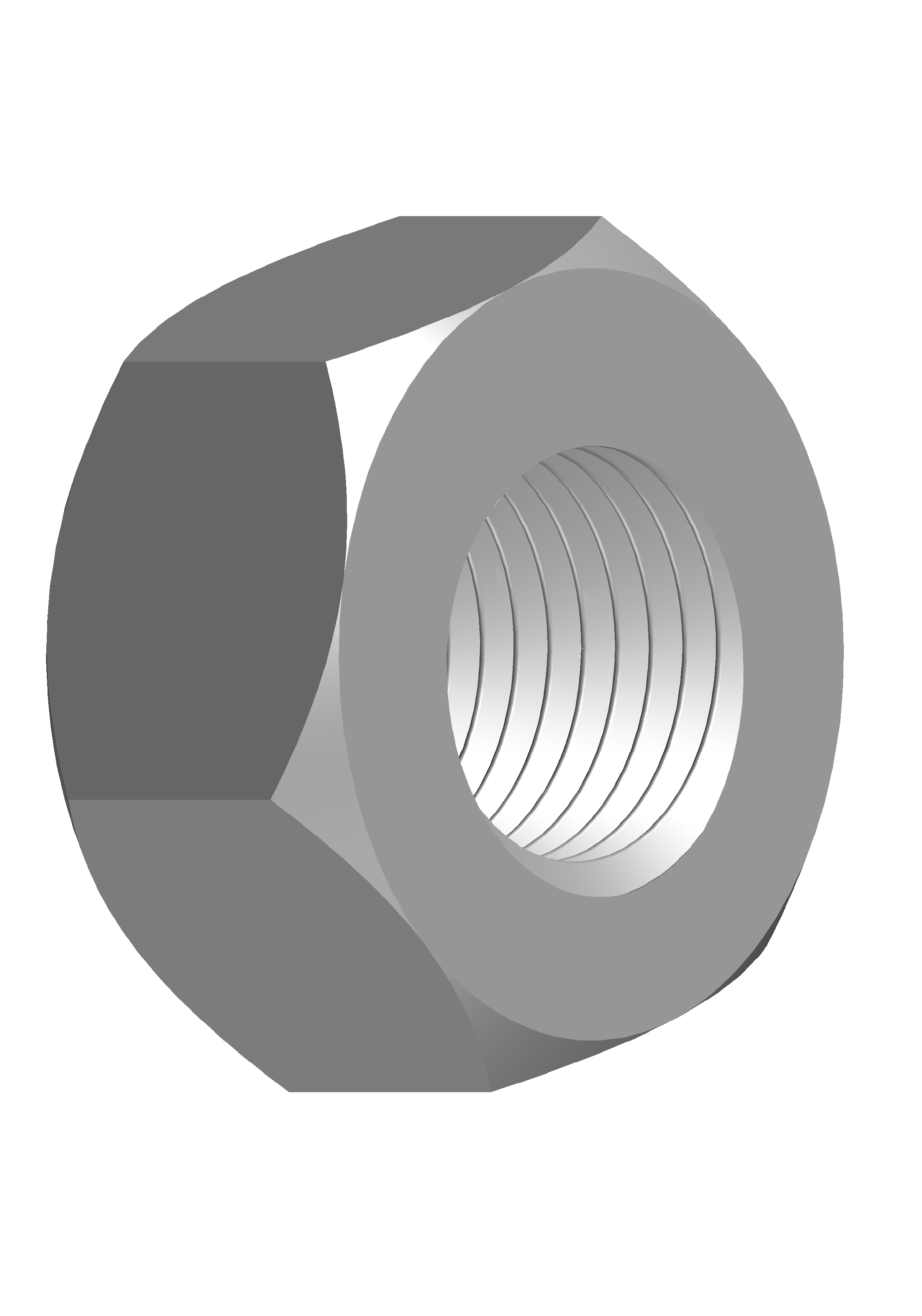 STL file M12 nut・3D printer model to download・Cults