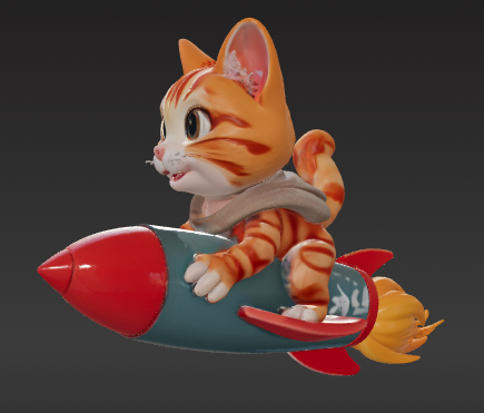 STL file Rocket Cat 🚀 ・3D printer design to download・Cults