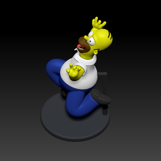 🏃 HOMER SIMPSON RUNNING (FAN ART)・Fichier OBJ Gratuit pour Impression ...