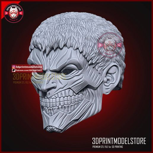 Armored Titan Head Mask - Reiner Attack on Titan Cosplay Helmet ...