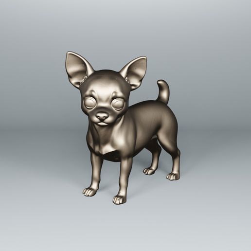 STL file Lifelike Chihuahua Dog STL File – 3D Printable Small Dog Model ...